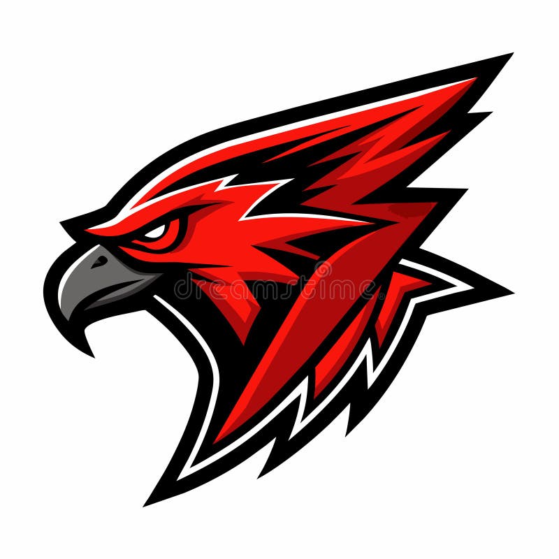 Red Falcon Logo Graphic Design, Red Falcon Logo, Dynamic Vector Graphic ...