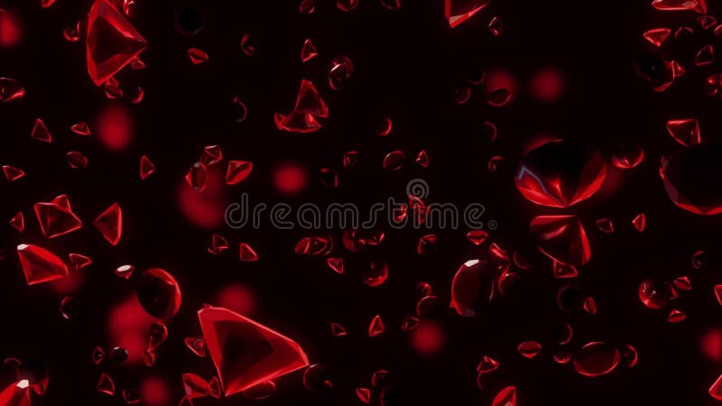 Red Falling Diamonds Loopable Overlay Graphic Element Stock Video ...