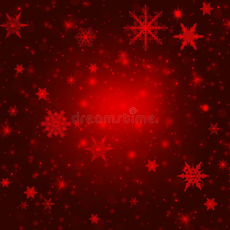 Red Falling Stars, Sparkle Elements of Glitter. Stock Illustration ...
