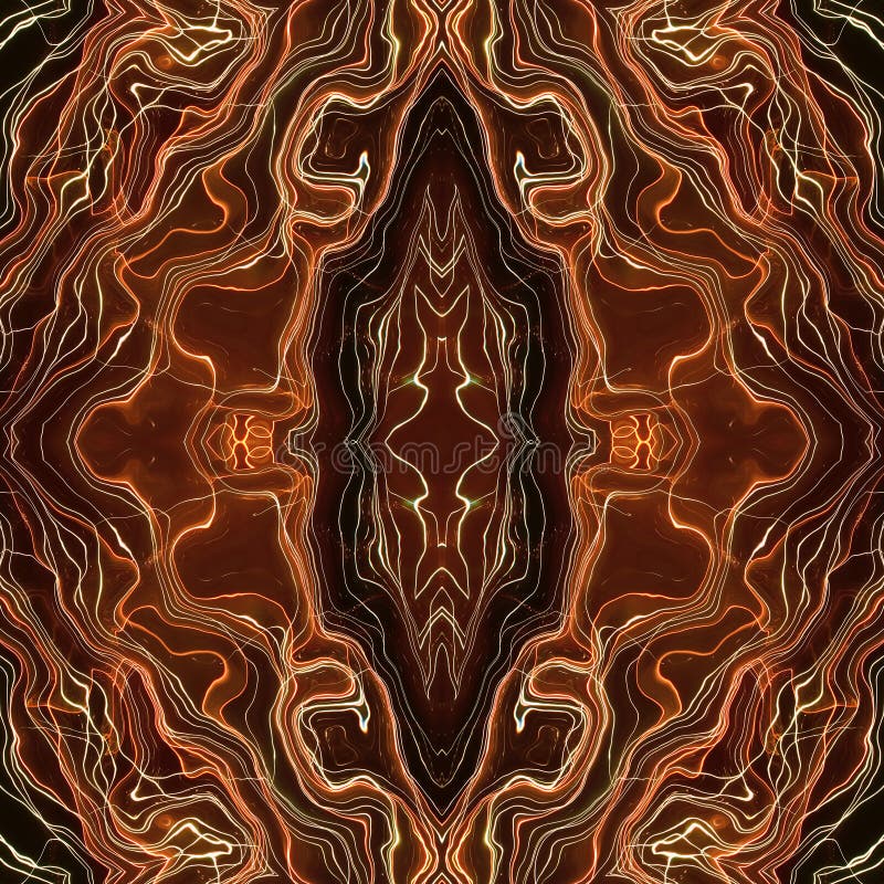 Red Fantastic Pattern As Abstract Background. Stock Illustration ...