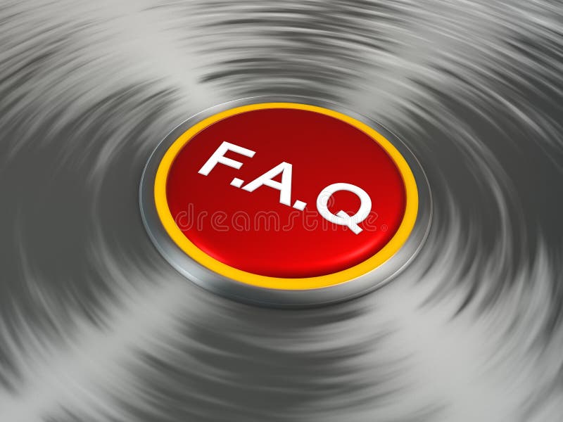 Red FAQ button stock illustration. Illustration of isolated - 9094591