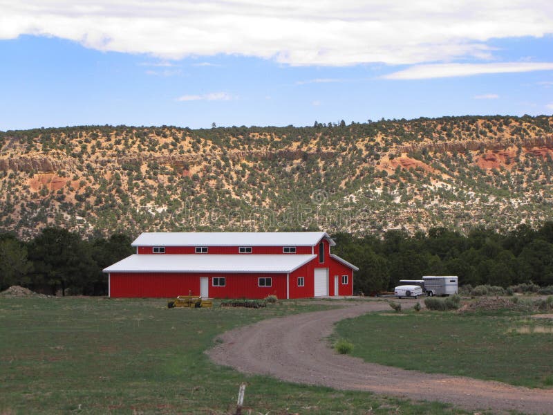 Red farm stock image. Image of scenic, farmland, farming - 10895053