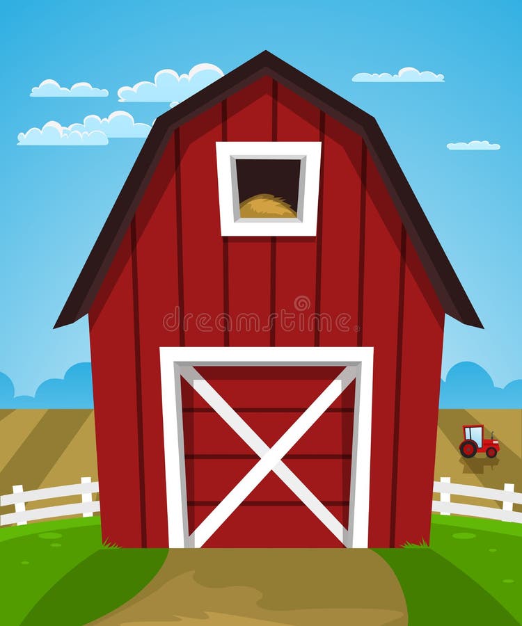 Cartoon Farm Barn