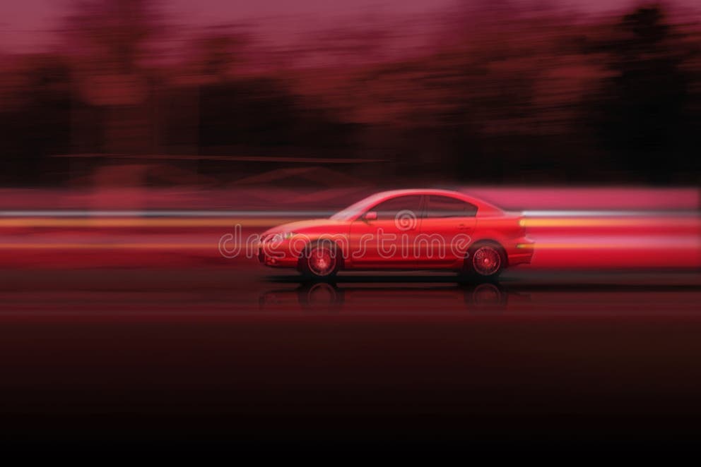 Red fast car mazda stock image. Image of beauty, abstract - 14581563