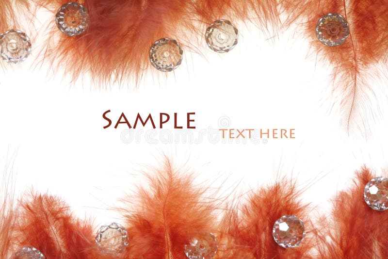 Red Feather and Crystal Beans Stock Image - Image of celebration ...