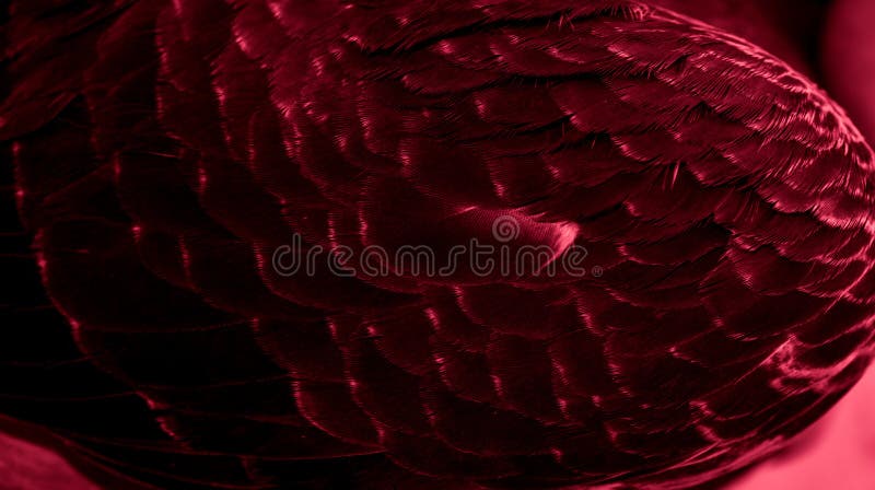 Red Feather Pigeon Macro Photo. Texture or Background Stock Image ...