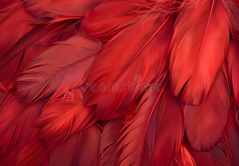Red Feather Texture Background Wallpaper Stock Illustration ...