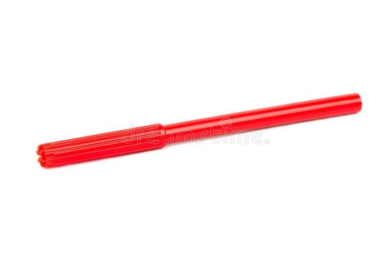 Red felt pen stock image. Image of colorful, background - 100054007