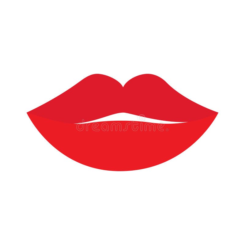 Red Female Lips Icon Lipstick Makeup Lip Collection Woman Girl Mouth