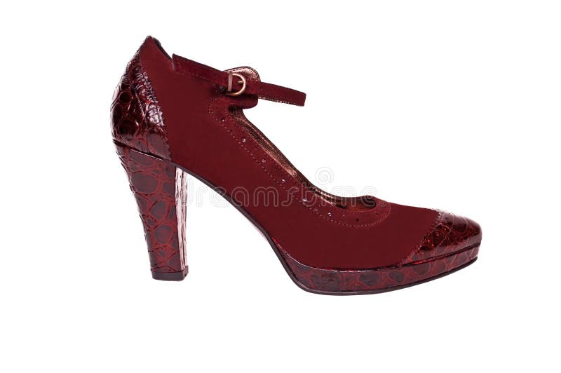 Red female shoe stock image. Image of beauty, pretty - 12777181