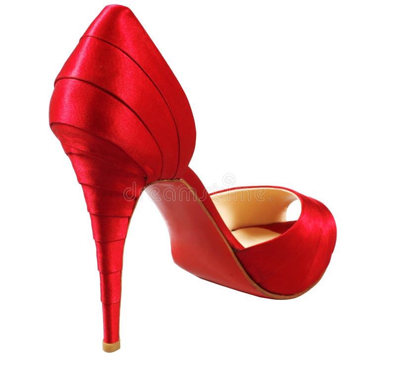 Red High Heels Shoes stock image. Image of shoe, silky - 16983055