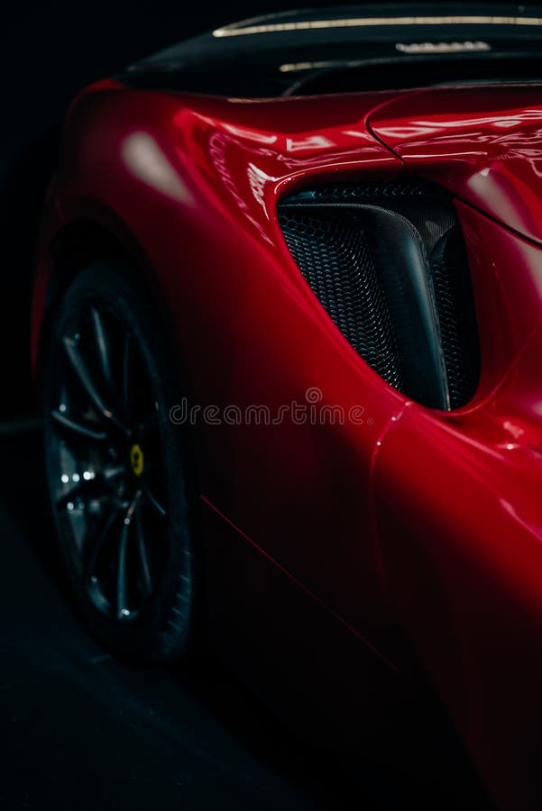 Red Ferrari SF90 Stradale Rear Editorial Photo - Image of repair ...