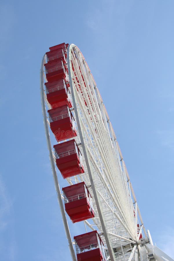 The Red Ferris Wheel II stock photo. Image of attraction - 127136232