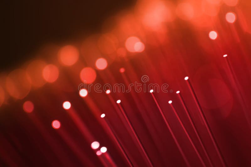 Red Fiber Optic Background. Stock Image - Image of abstract, concept ...