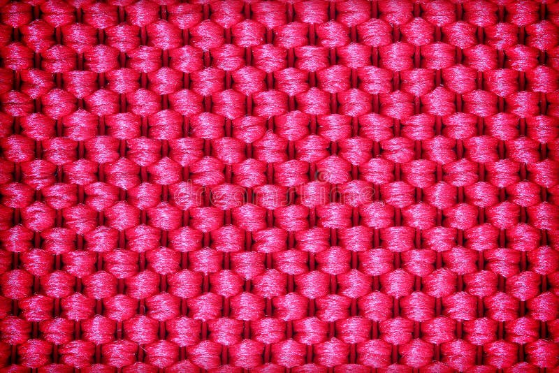 The Red Fiber Textile Background or Texture. Stock Photo - Image of ...