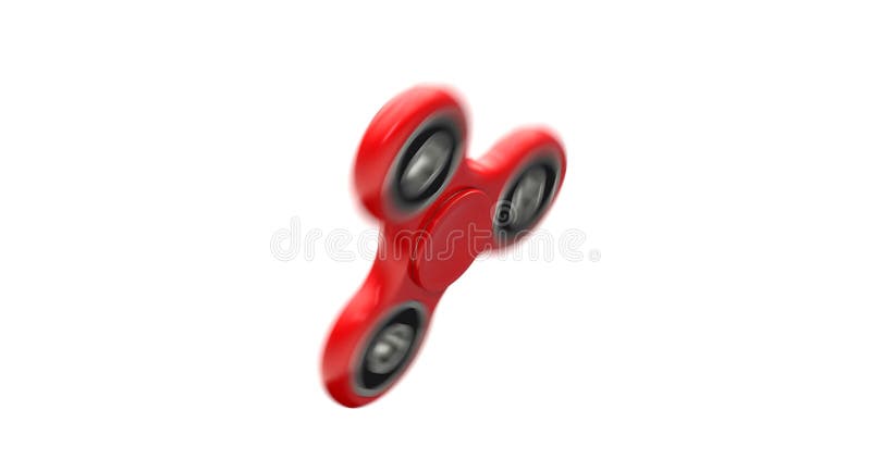 Red Fidget Spinner Stress Relieving Toy Stock Footage - Video of ...