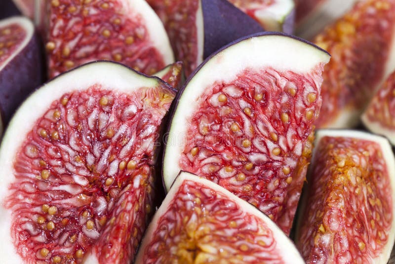 Red Fig Pulp with Lots of Seeds Stock Image - Image of health, fruit ...