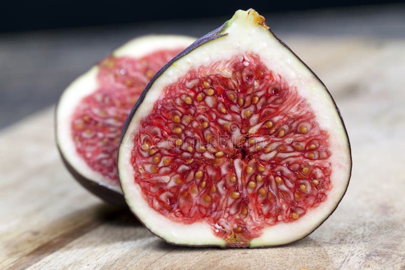 Red Fig Pulp with Lots of Seeds Stock Photo - Image of figs, pulp ...