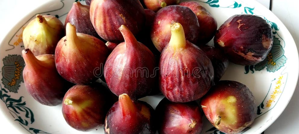 Red figs in the dish stock image. Image of apple, produce - 271298603
