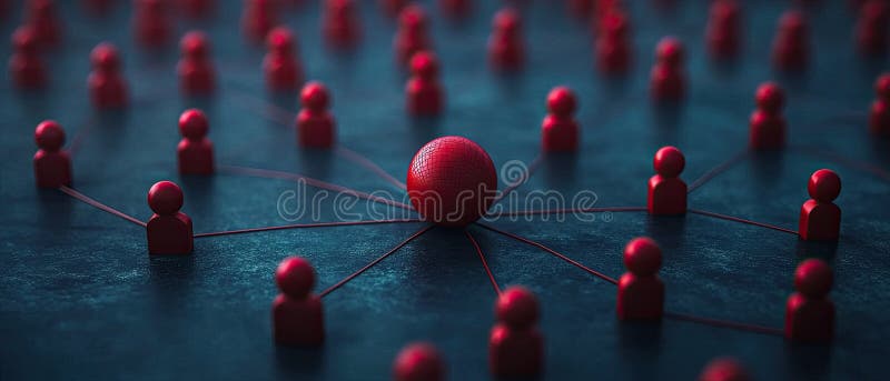 "CONNECTED in RED: FIGURES and SPHERE in UNITY" Stock Illustration ...