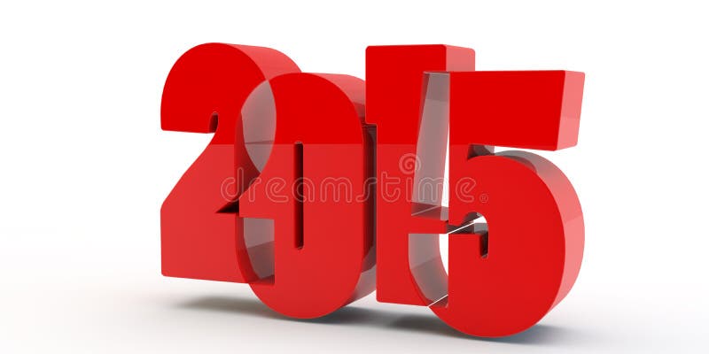 Red figures 2015 stock illustration. Illustration of abstract - 42987088