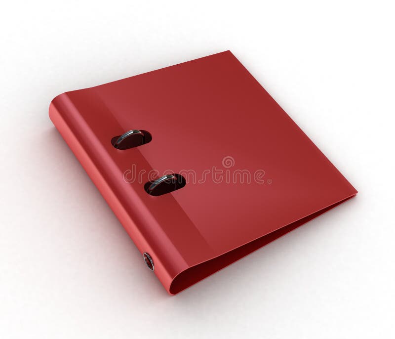 Red file , binder stock illustration. Illustration of data - 10512160