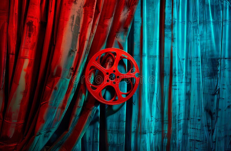 Film Reel Red Curtain Stock Photos - Free & Royalty-Free Stock Photos ...