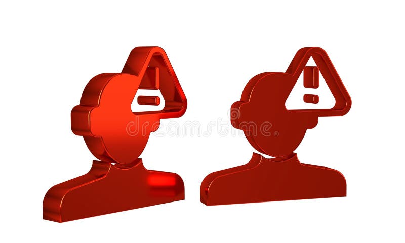 Red Finding a Problem in Psychology Icon Isolated on Transparent ... Red Finding a Problem in Psychology Icon Isolated on Transparent ...