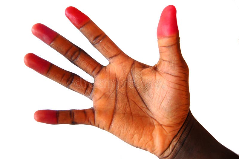 Multi Coloured (cultured) Finger Tips 3 Stock Image - Image of hand ...