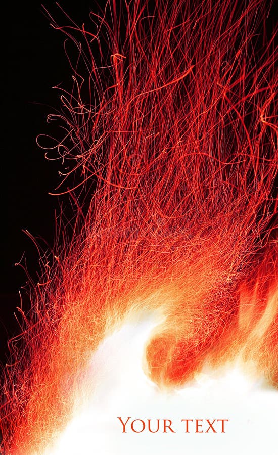 Red fire stock image. Image of bonfire, embers, billboard - 6896695