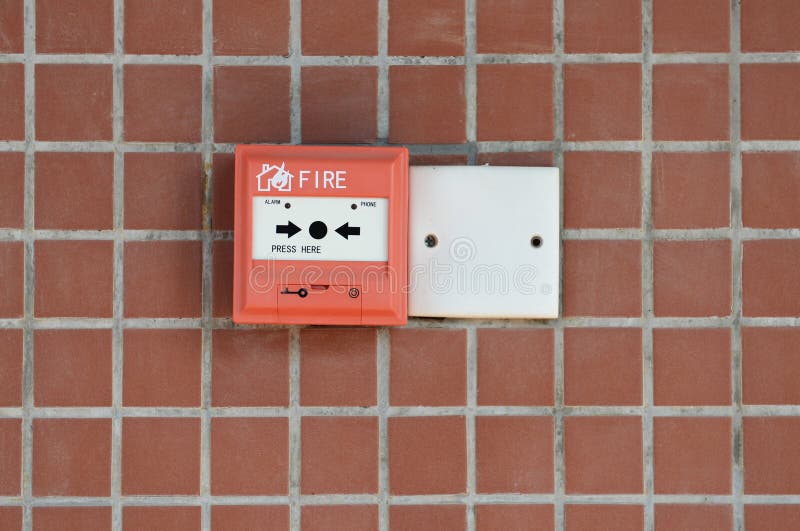 Red fire alarm stock photo. Image of hazard, reliable - 31670682
