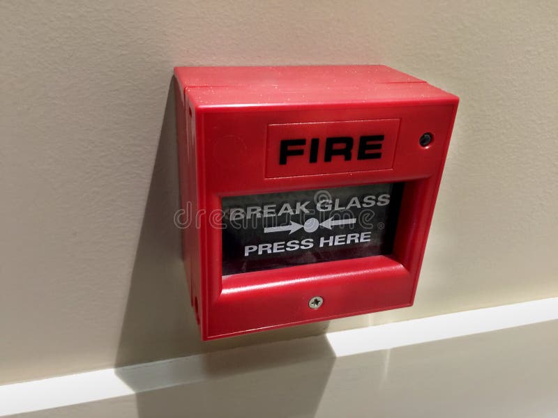 Fire Alarm Button stock photo. Image of building, control - 101532884