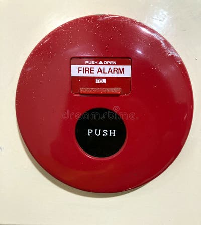 Manual Push Button Fire Alarm Stock Image - Image of hazard, activate ...