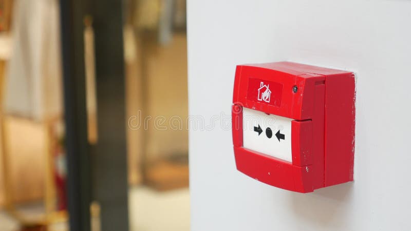Fire Alarm System in Urban Building during Safety Drill Stock Footage ...