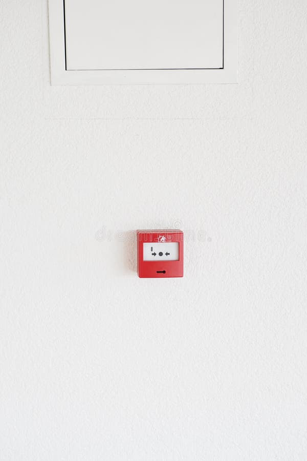Red Fire Alarm Button on Wall , Stock Image - Image of safety, buttons ...