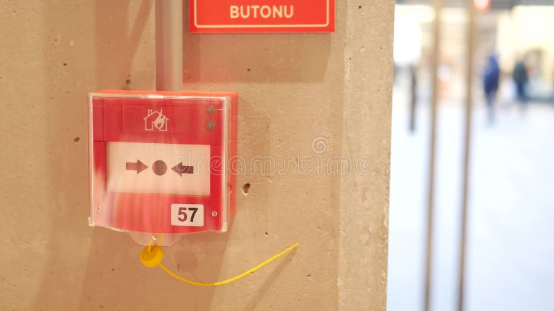 Red Fire Alarm Button on Wall , Stock Footage - Video of alarm, fire ...