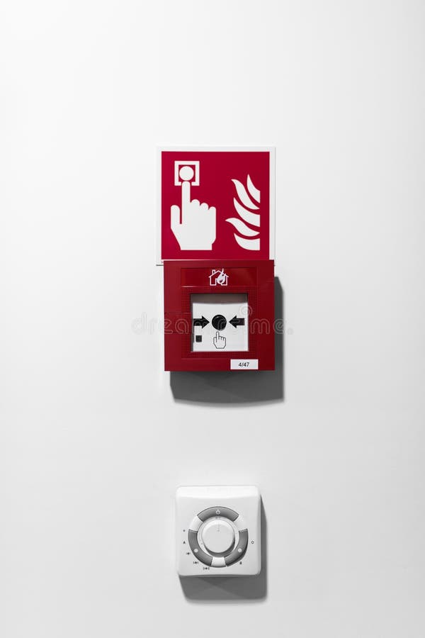 Red Fire alarm button stock image. Image of fire, strobe - 98551847