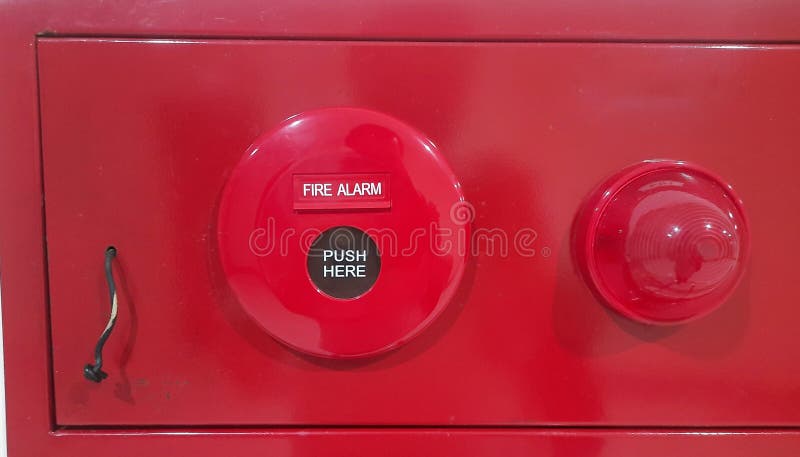 Red Fire Alarm and Hydrant Set Stock Photo - Image of fire, prevention ...