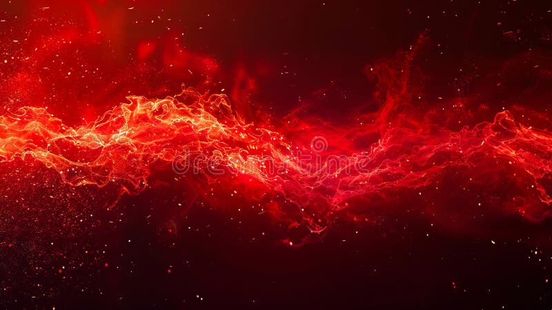 A Red Fire Background with Smoke and Sparks Stock Image - Image of ...