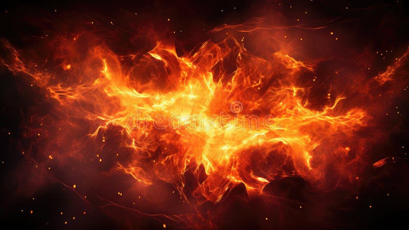 Red fire burst stock illustration. Illustration of flicker - 361410101