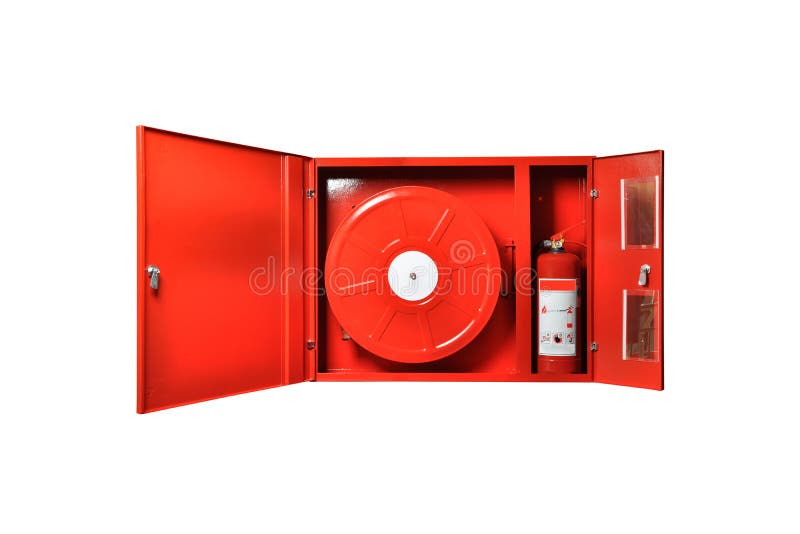 Fire Cabinet and Fire Extinguisher in the Underground Garage Stock ...