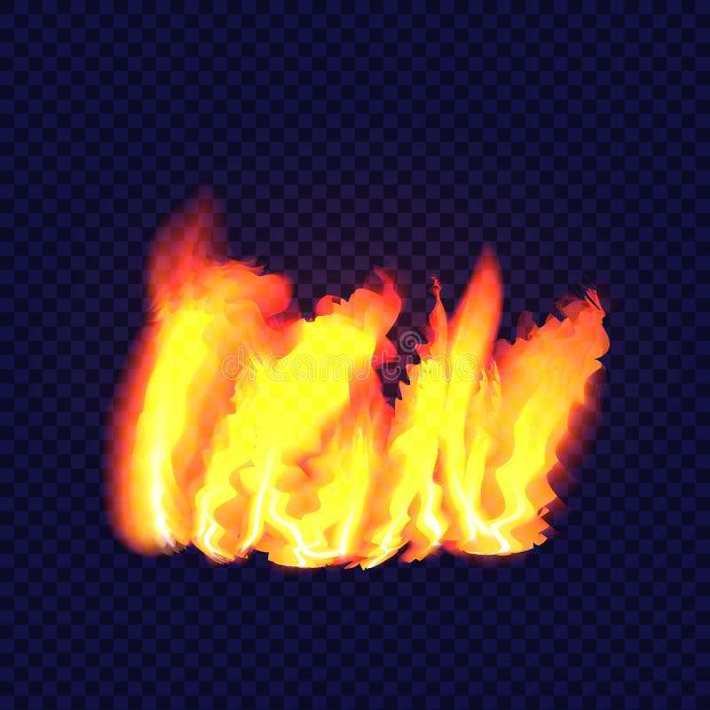 Red Fire Concept Background, Realistic Style Stock Vector ...