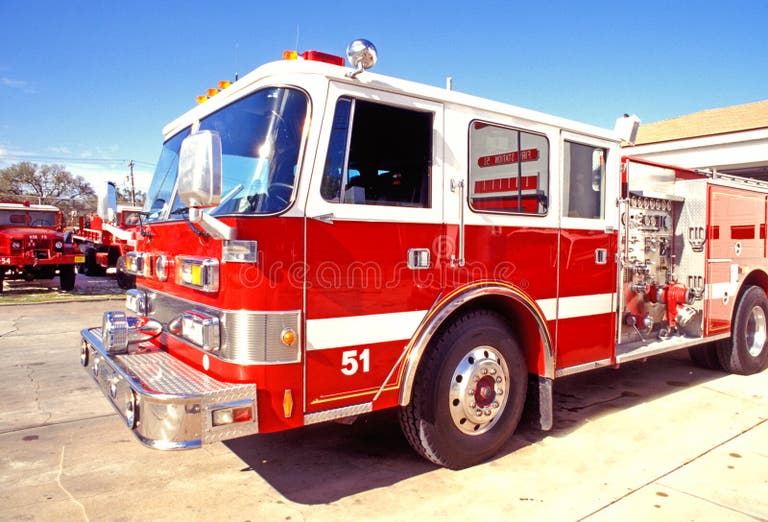 Red Fire Engine stock photo. Image of engine, station, structure - 535450