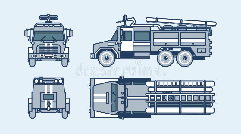 Fire Truck Top View Stock Illustrations – 94 Fire Truck Top View Stock ...
