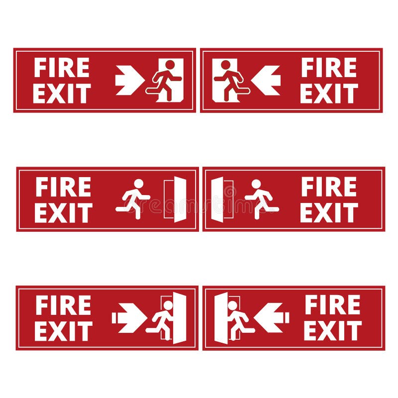 Fire Exit Stock Illustrations – 15,390 Fire Exit Stock Illustrations ...