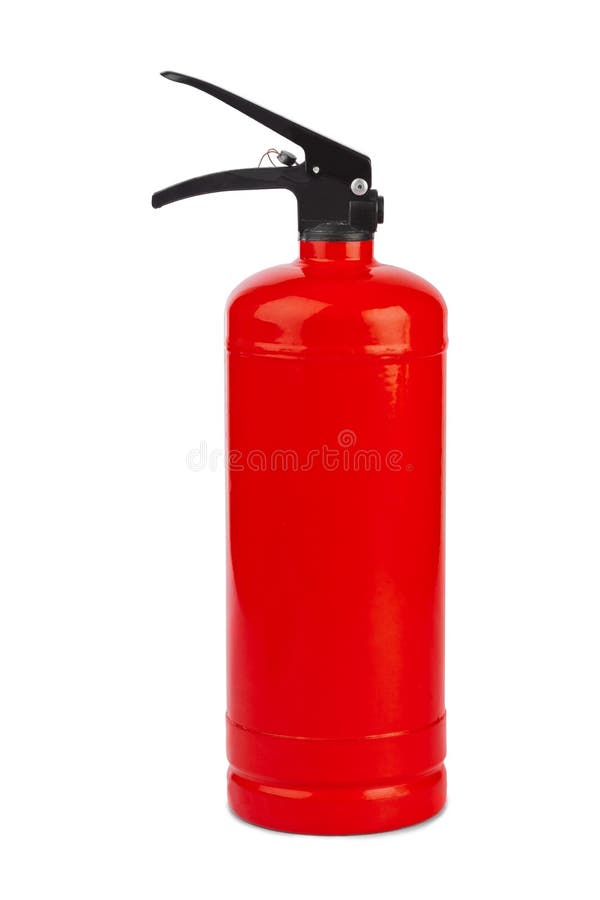 Red fire extinguisher stock photo. Image of firefighter - 52435084