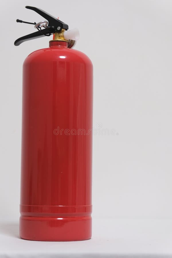 Red Fire Extinguisher on a White Background Fire Safety Stock Photo ...