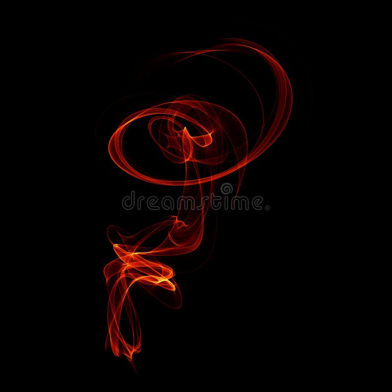 Red Fire Flame Element in Black Stock Illustration - Illustration of ...