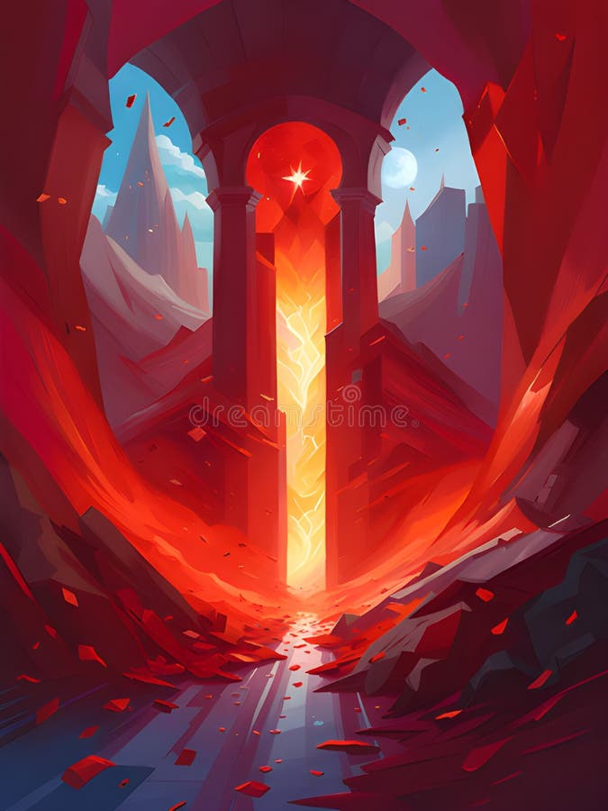 Red Fire Flame with a Red Flame. Red Flame with a Flame in the Night ...