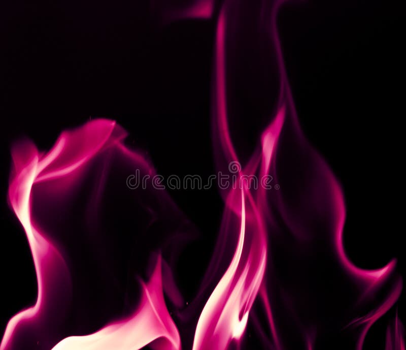 Red Fire Flames on a Black Background Stock Image - Image of detail ...